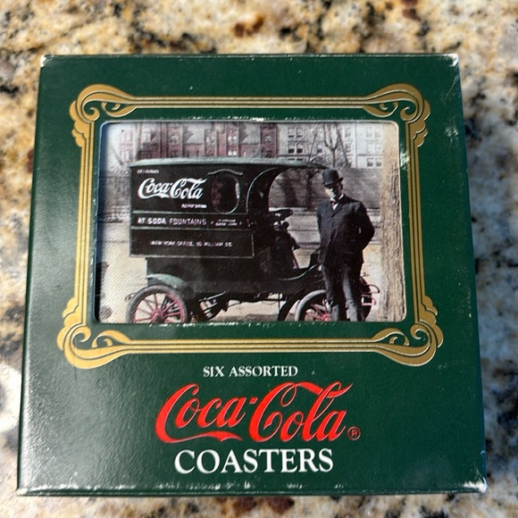 Coca Cola | Dining | Vintage Coca Cola Coke 6 Assorted Coasters Old ...